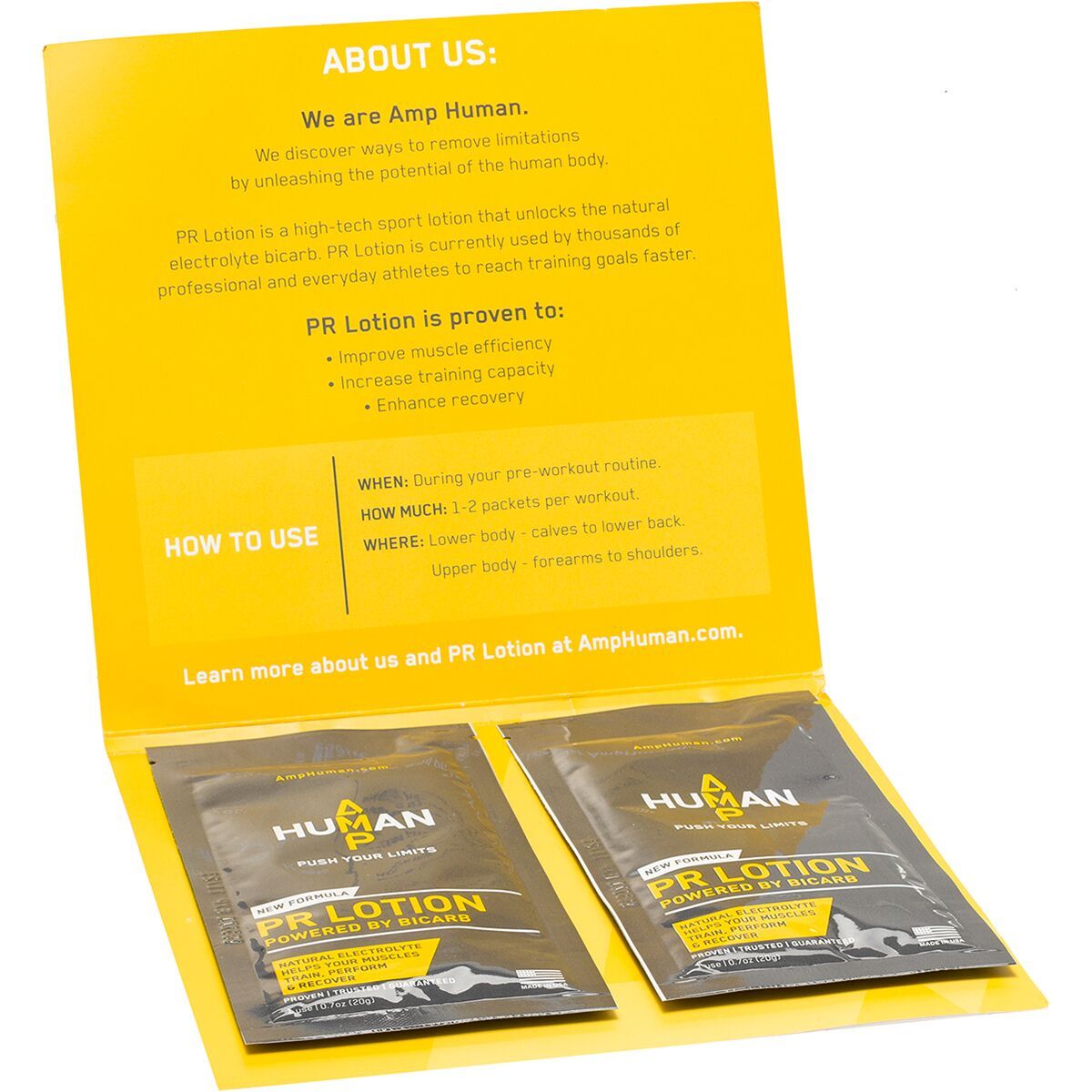 AMP Human Sample Sachet 2 Pack - Men