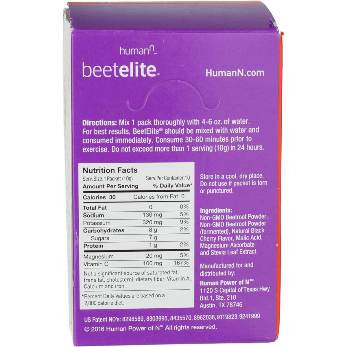 BeetElite Endurance Super Food - 10 Pack - Accessories