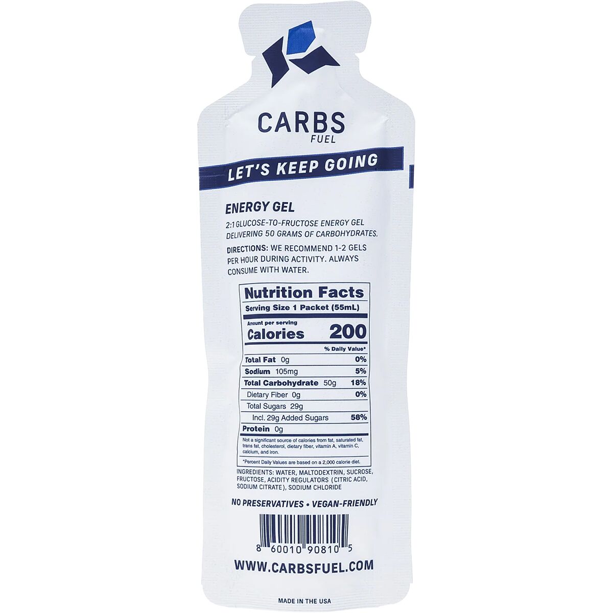 Carbs Fuel Carbs Fuel Energy Gels - Accessories