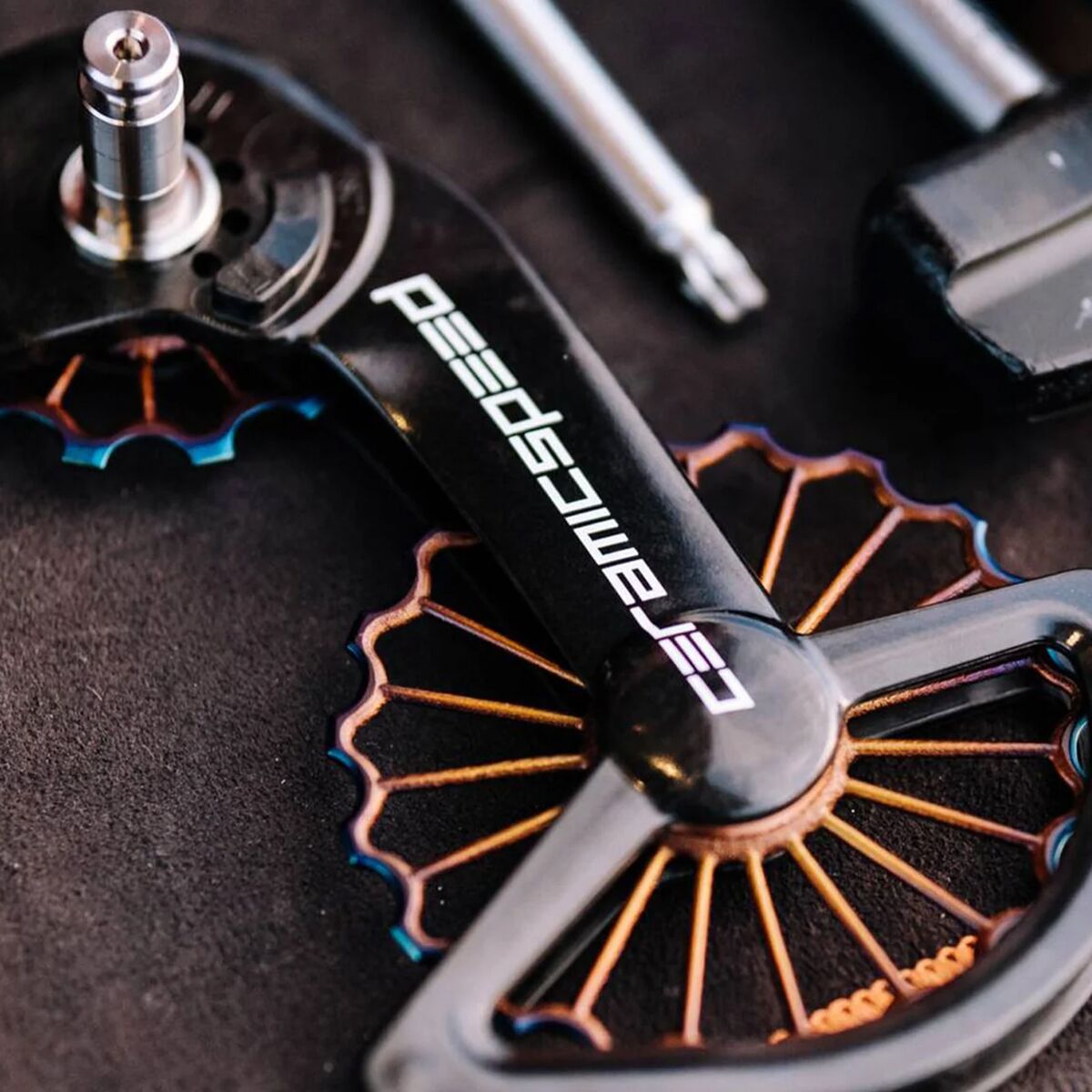 CeramicSpeed OSPW 3D Hollow Ti Oil Slick PVD Ctd - Components