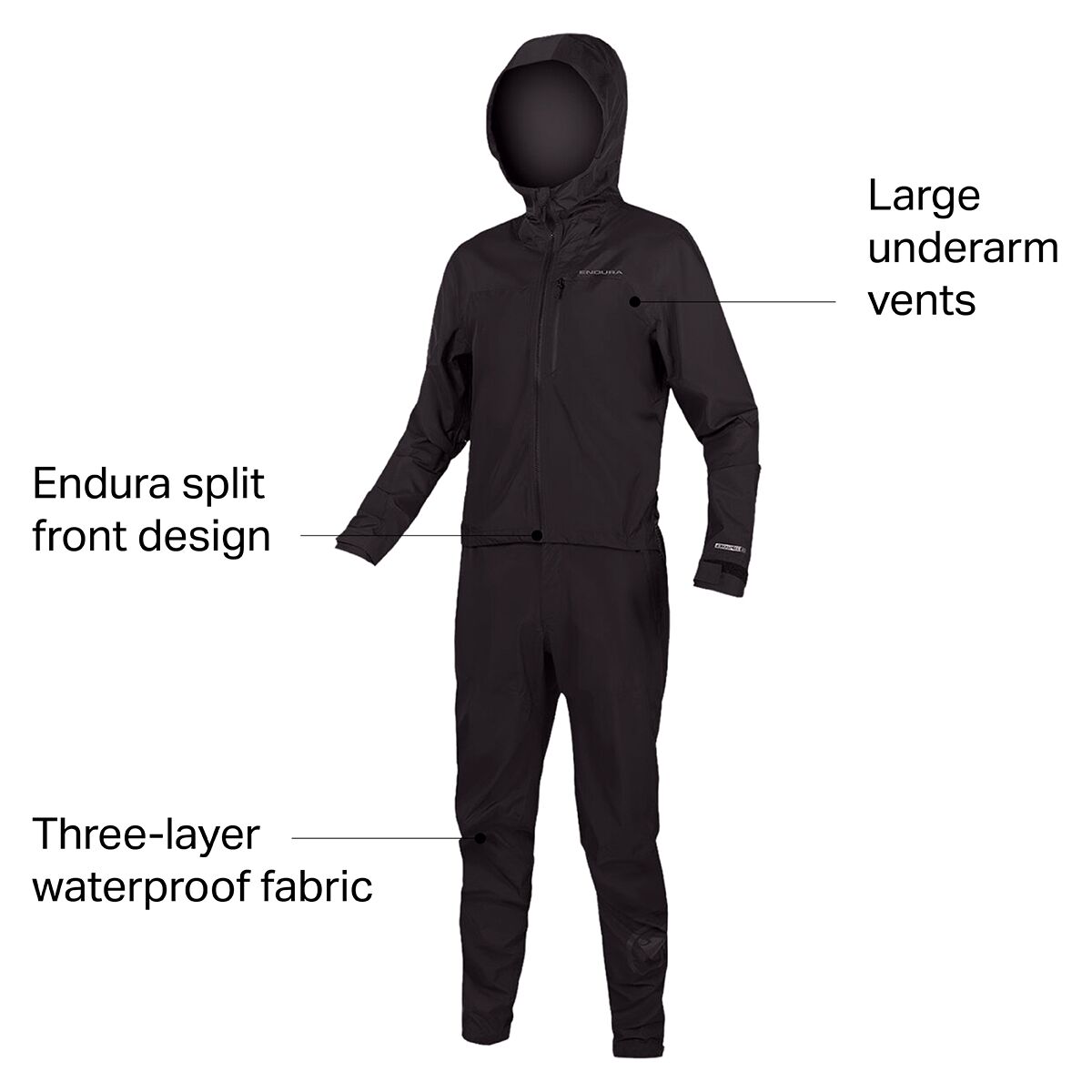 Endura SingleTrack One-Piece Rain Suit - Men's - Men