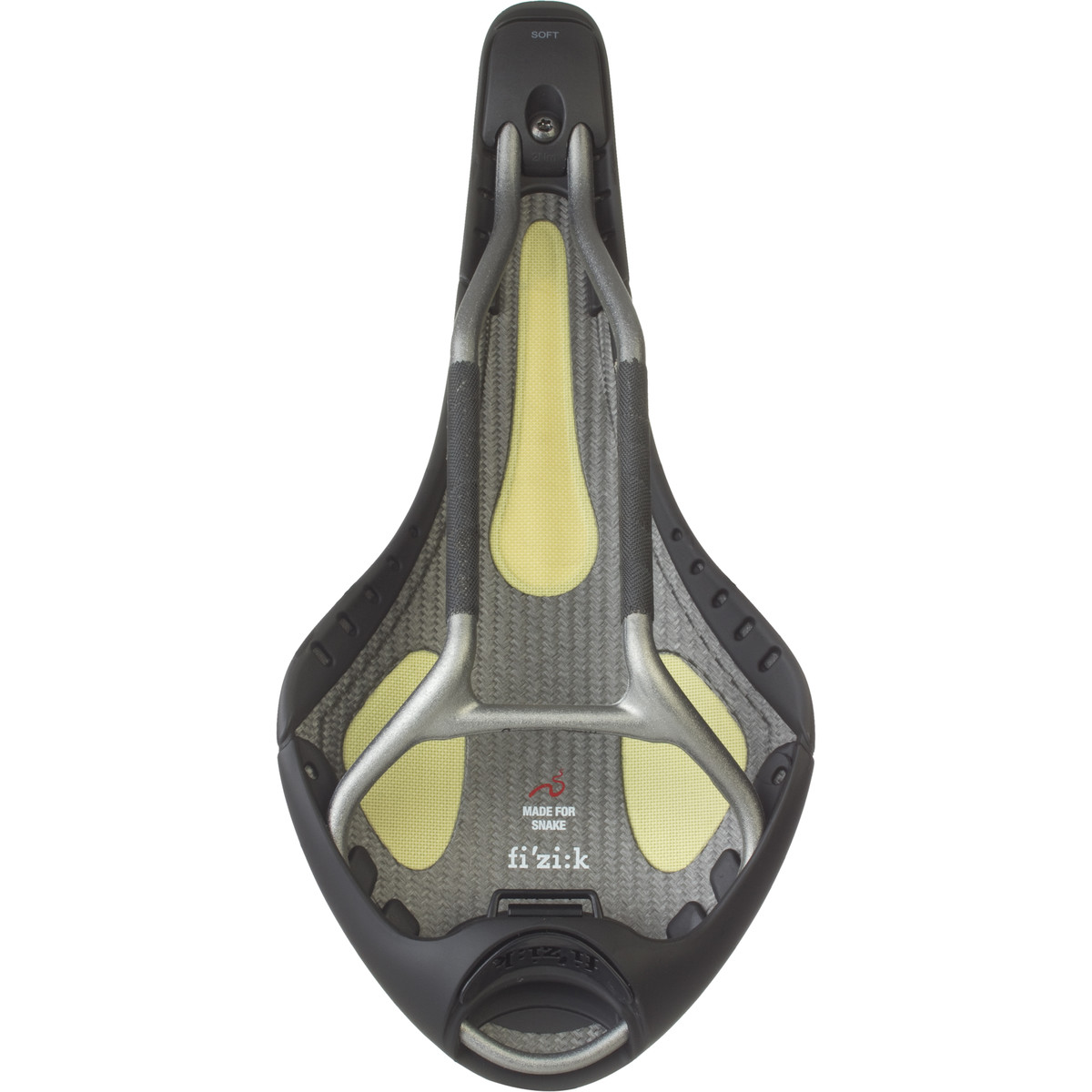 Fi'zi:k Kurve Snake Saddle - 7x9 Aluminum Mobius Rails - Components