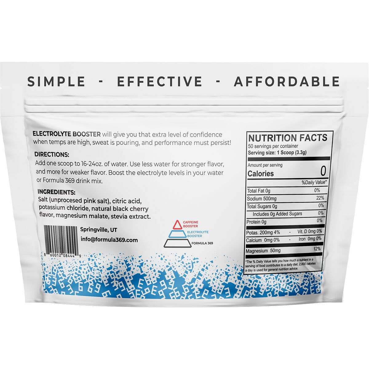 Formula 369 Electrolyte Booster - Accessories