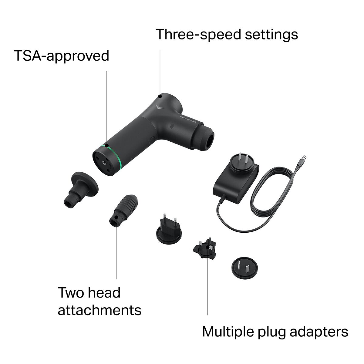 Hyperice Hypervolt GO Massager - Accessories