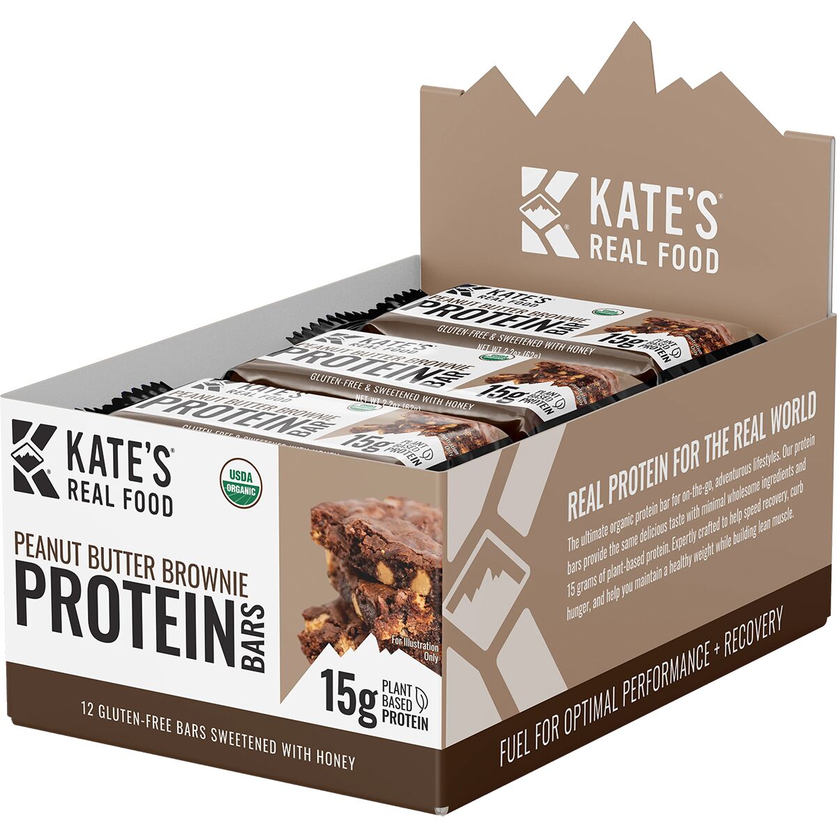 Kate's Real Food Protein Bars - Box of 12 - Accessories