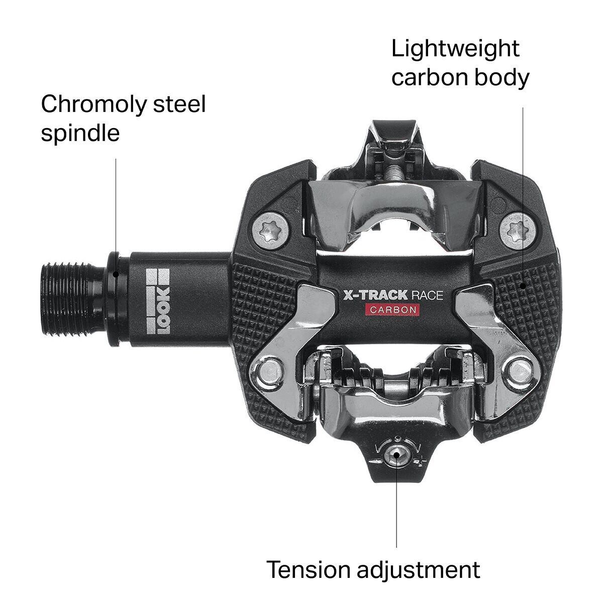 Look Cycle X-Track Race Carbon Pedals - Components