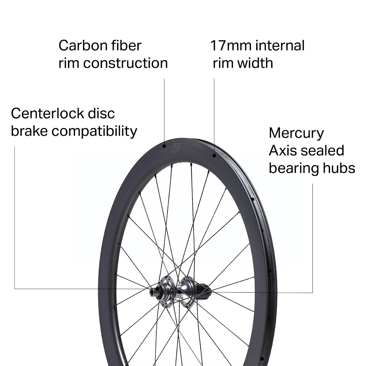 Mercury Wheels S5 Disc Wheelset - Tubeless - Components