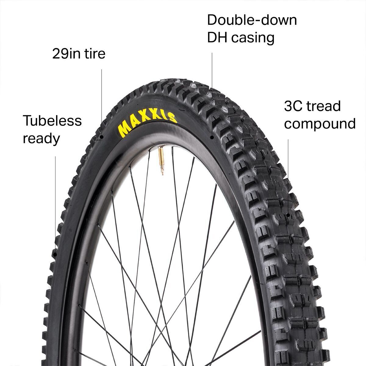 Maxxis Minion DHR II Double Down/3C/TR Tire - 29in - Components