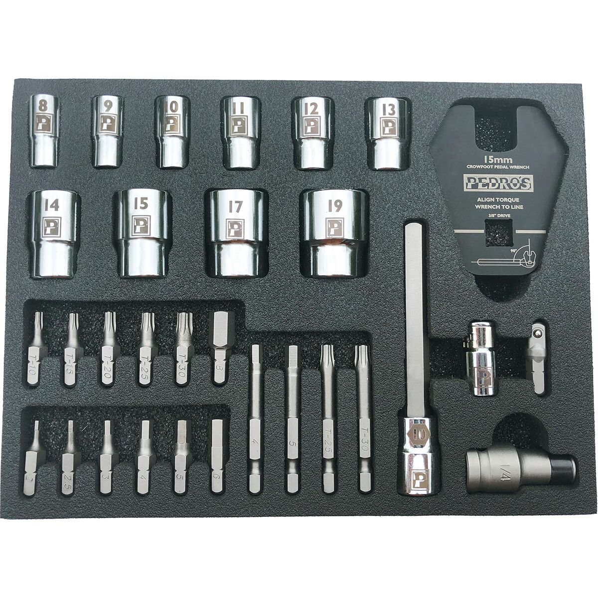 Pedro's Pro Bit and Socket Set - 31 Piece - Accessories
