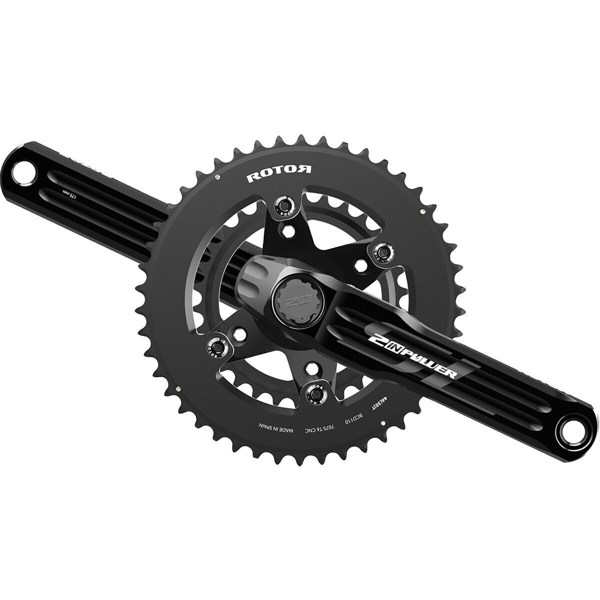 Rotor 2INpower SL Dual Sided 2x Power Meter Crankset - Components