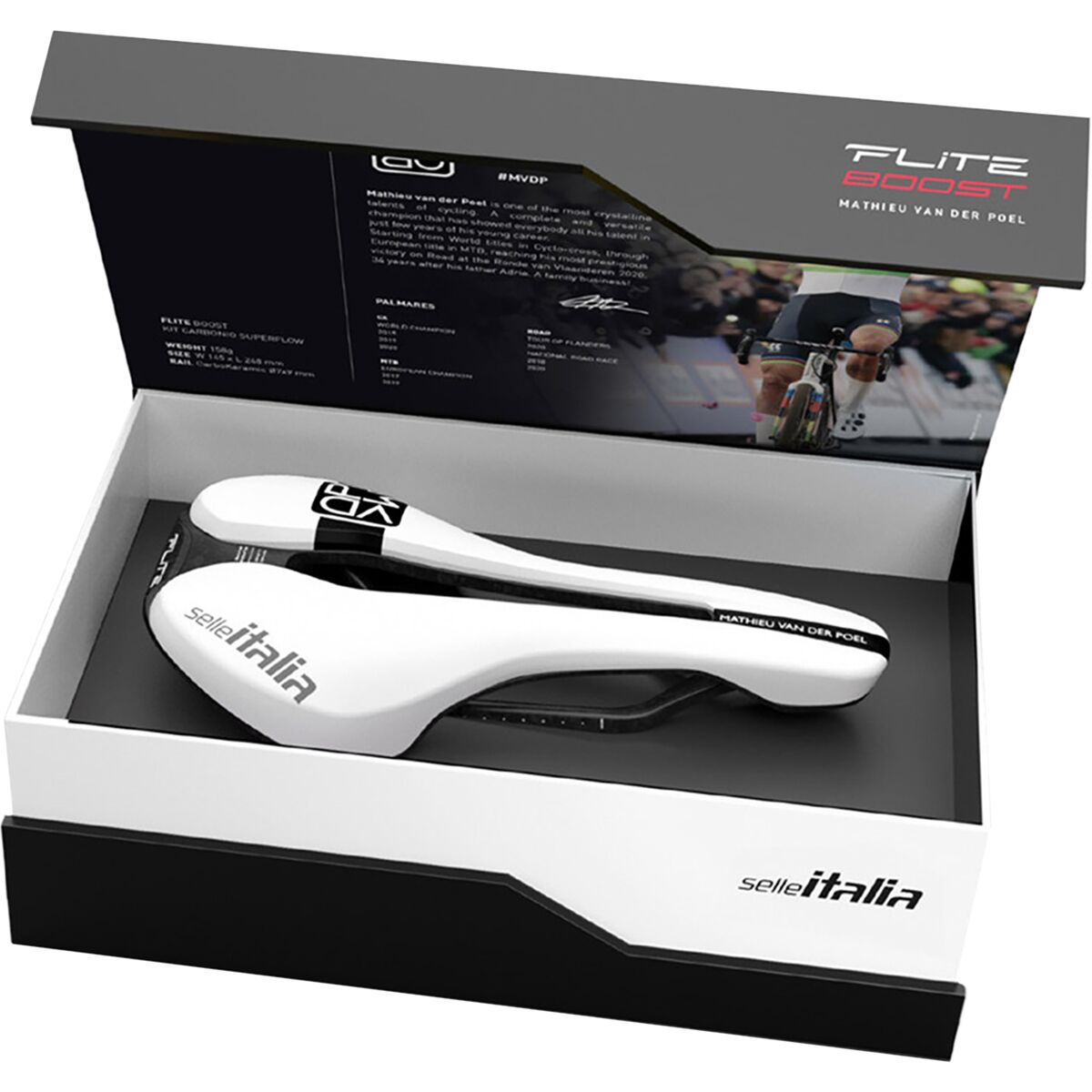Selle Italia Flite Boost Kit Carbonio Superflow MVDP Saddle - Components