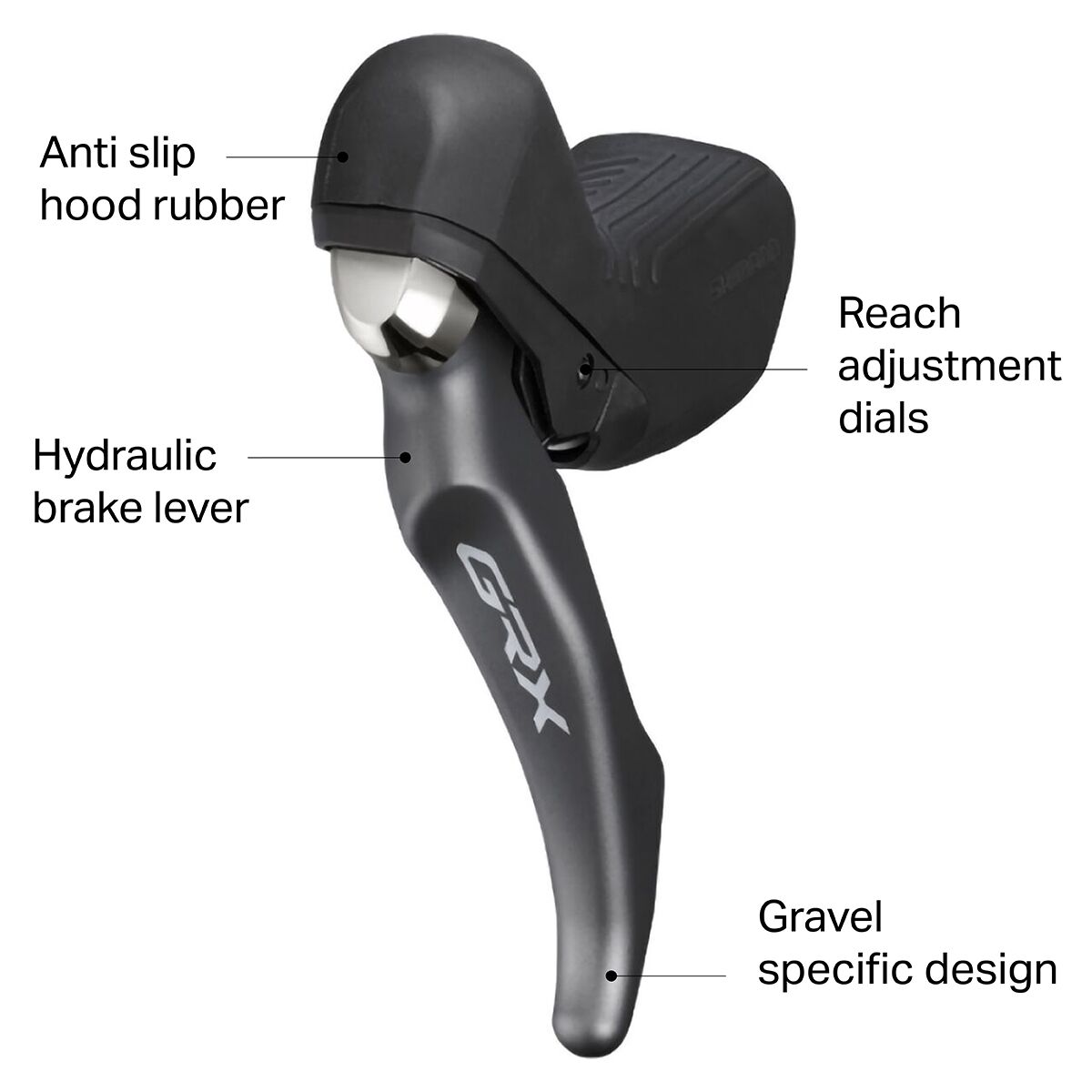 Shimano GRX BL-RX810 Brake Lever - Components