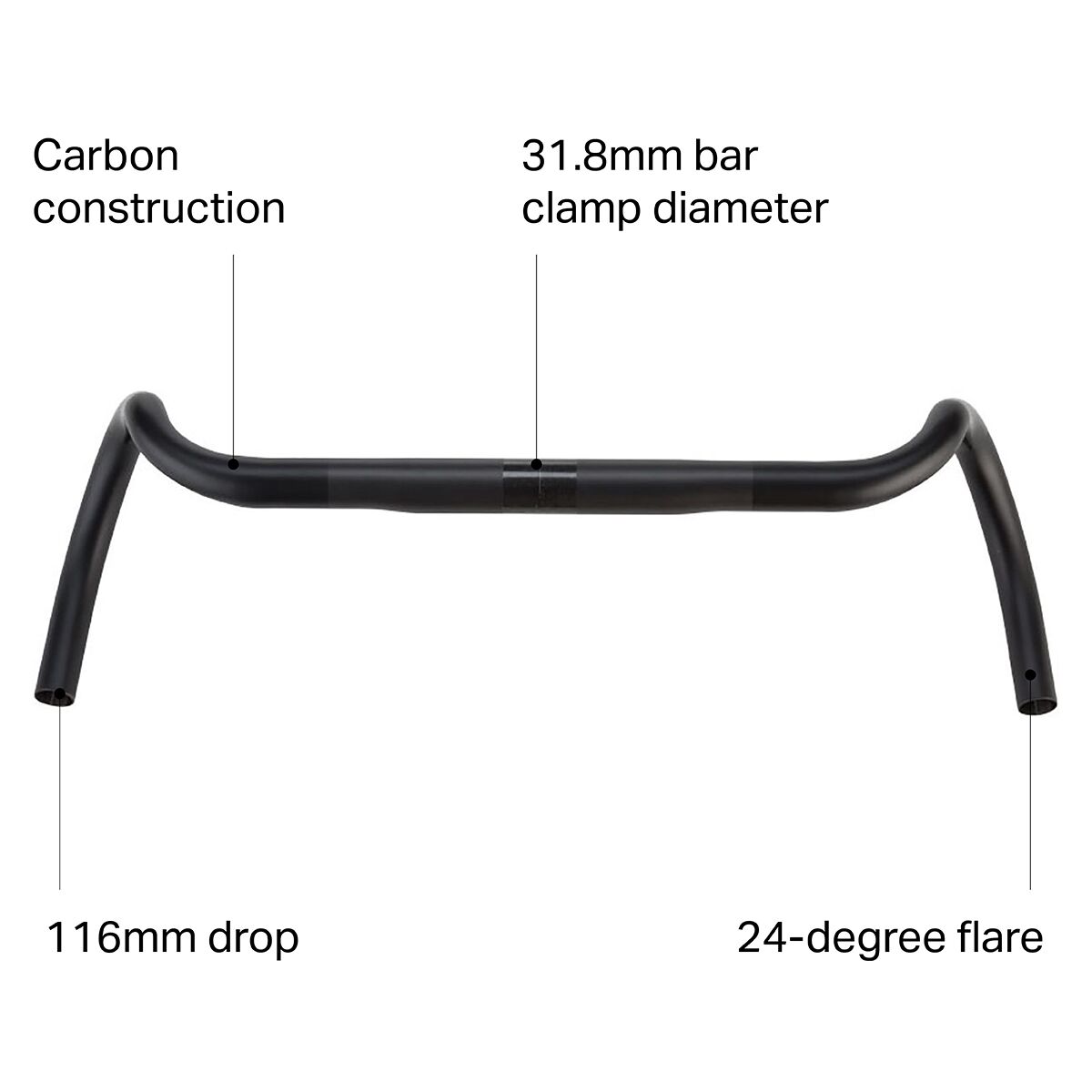 Salsa Cowchipper Carbon Drop Handlebar - Components