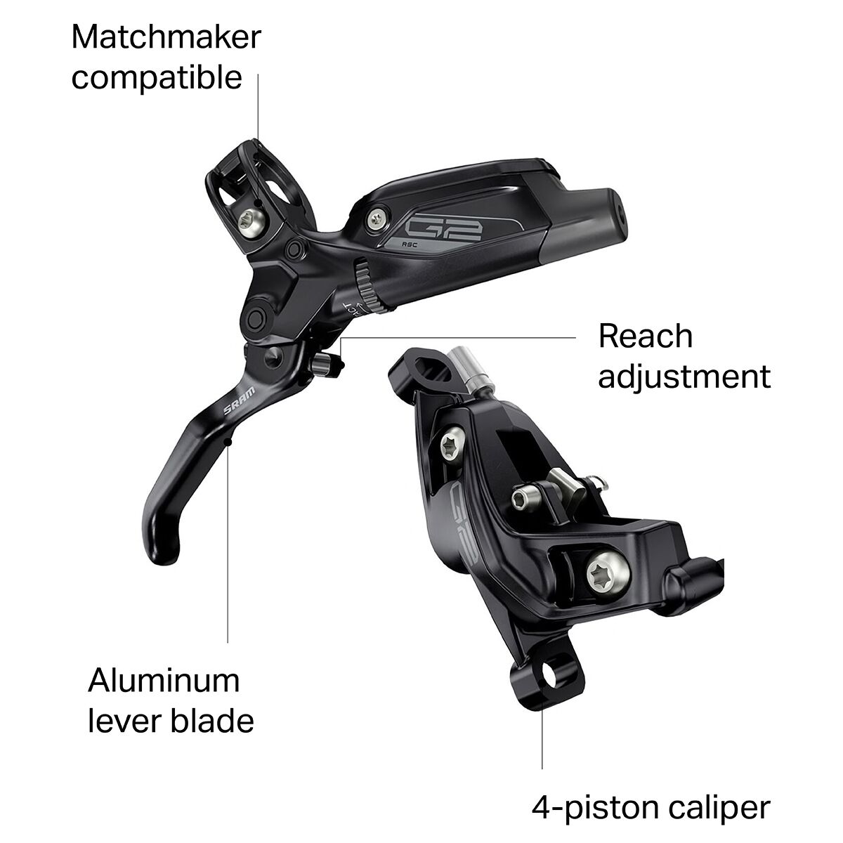 SRAM G2 RSC Disc Brake - Components