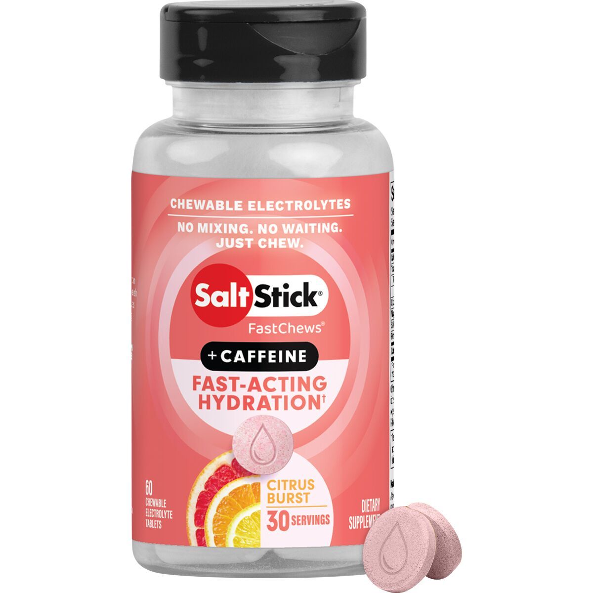 SaltStick FastChews with Caffeine - 60 Count Bottle - Accessories