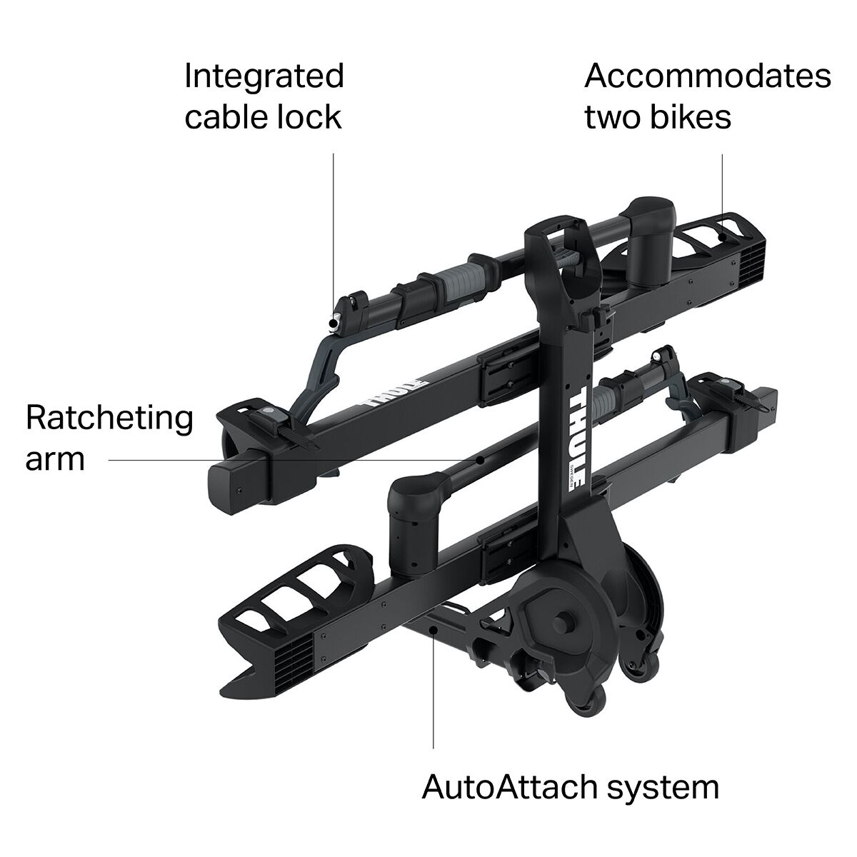 Thule T2 Pro XTR Hitch Rack - 2 Bike - Accessories