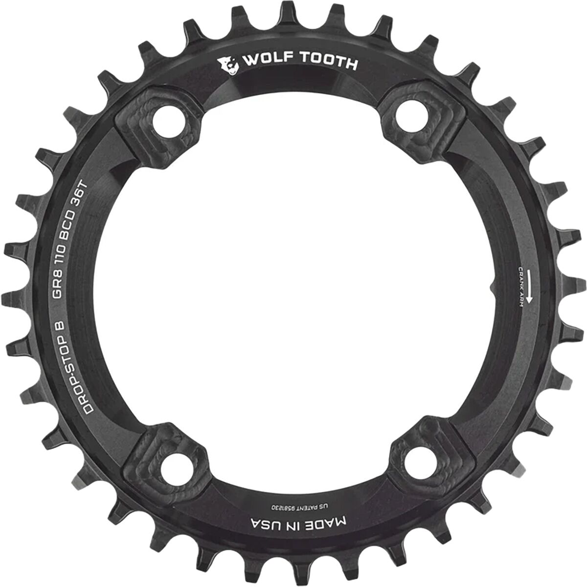 Wolf Tooth Components Drop Stop B Asymmetric 4-Bolt Shimano GRX ...