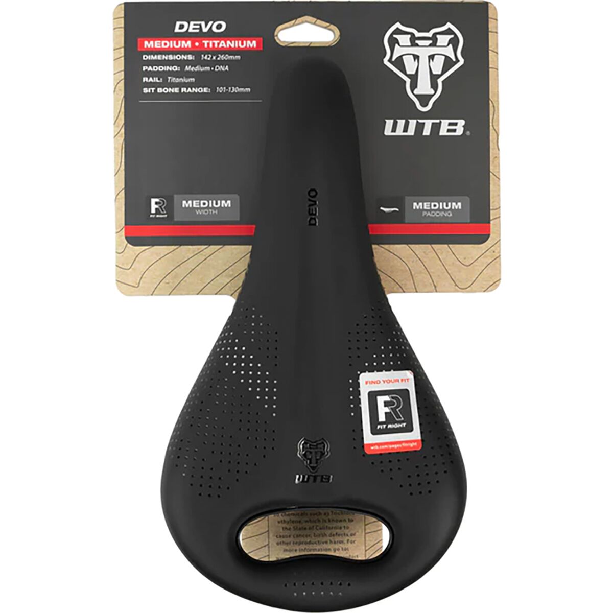 WTB Devo Pickup Titanium Saddle - Components