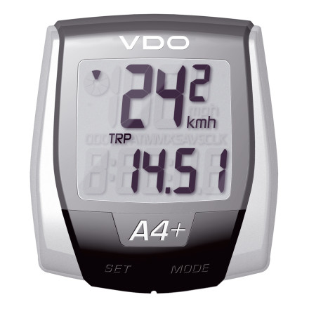 VDO Computers A4+ Wireless Cycle Computer - Men